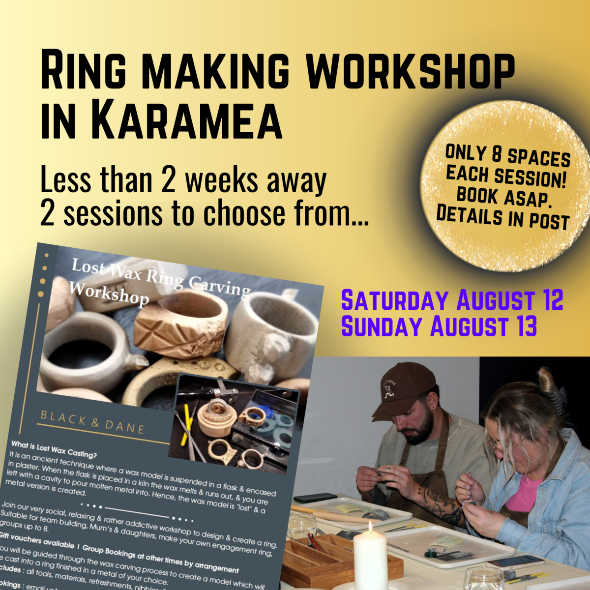 Ring Making Workshops in Karamea - August 12 & 13 | Karamea.nz